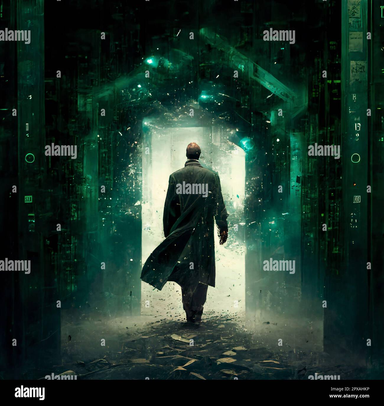 The painting is a visualization of the moment when the main character ...