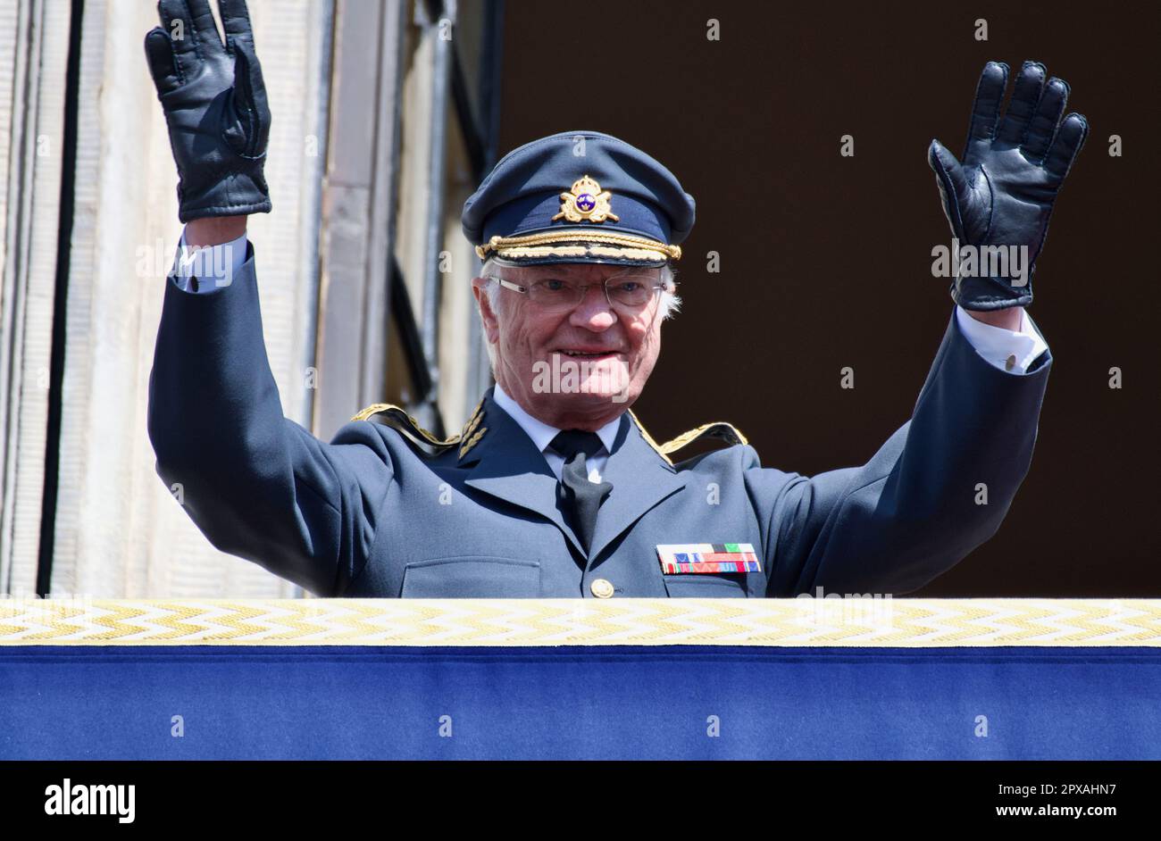 STOCKHOLM, SWEDEN - APRIL 30, 2023: King Carl XVI Gustaf of Sweden ...
