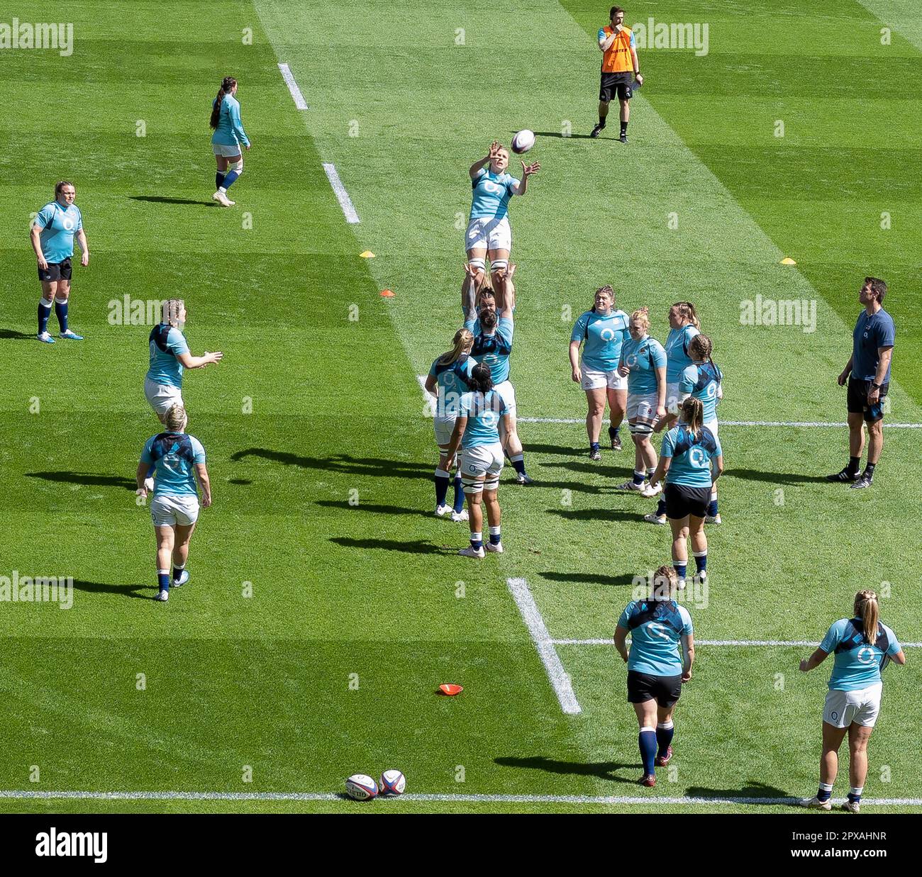 Twickenham Stadium before the England-France Women's rugby ...