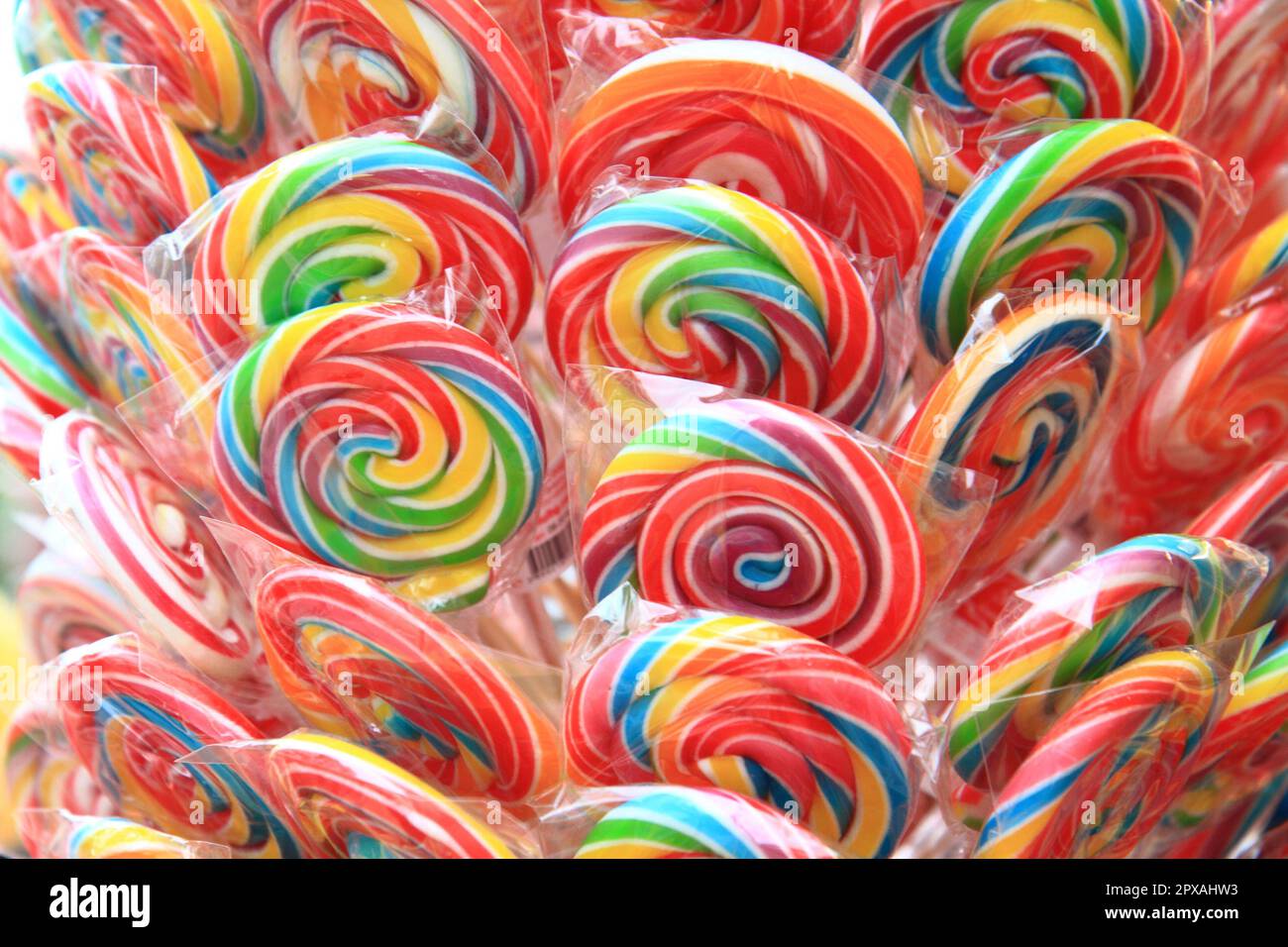 color lolly pops as nice sugar background Stock Photo - Alamy