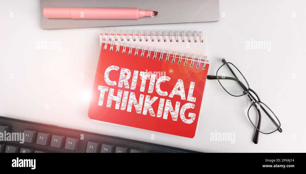 Conceptual display Critical Thinking, Business idea sequence of stages ...