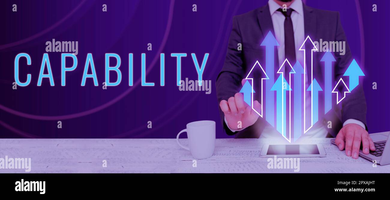 Conceptual display Capability, Business idea the facility or potential ...