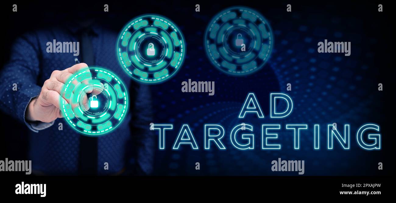 Inspiration showing sign Ad Targeting, Business showcase target the ...