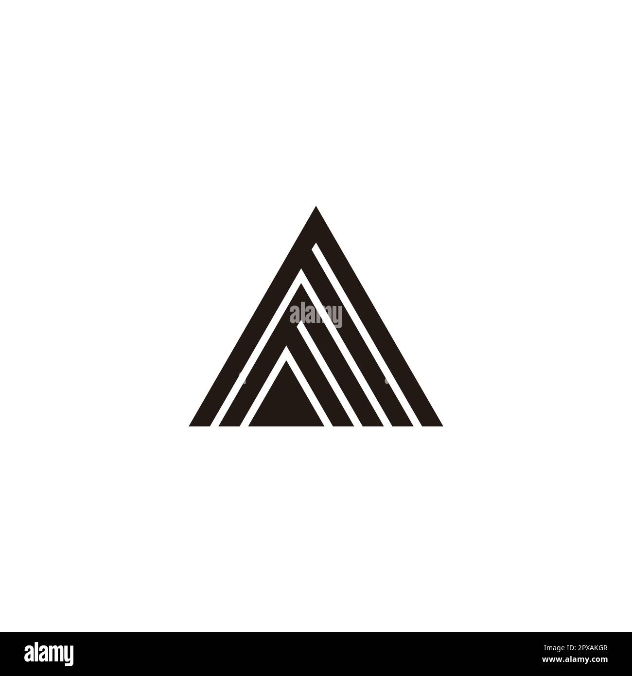 Letter FF triangle geometric symbol simple logo vector Stock Vector ...