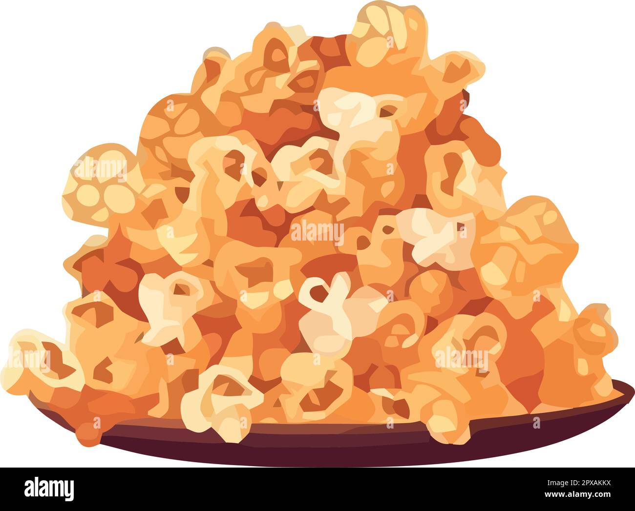 Tasty fresh popcorn in Stock Vector Images - Alamy