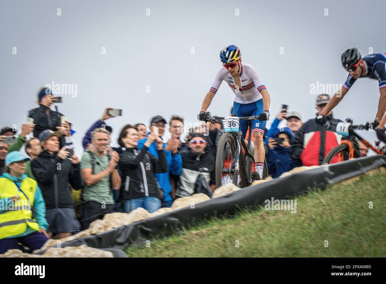 Thomas Pidcock participating in the Mountain Bike at the 2022 Munich ...