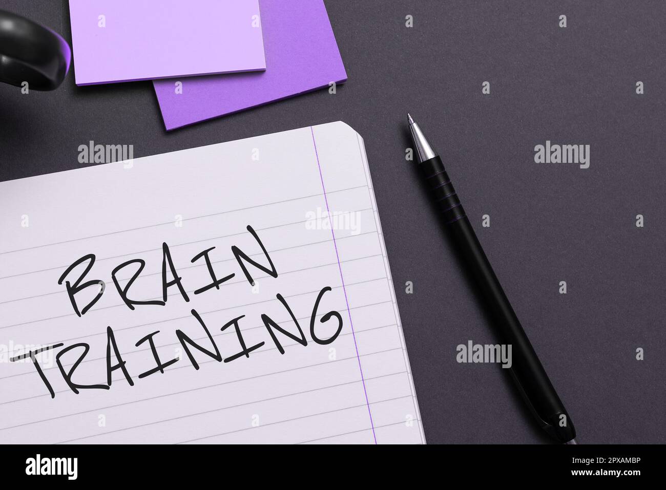 Hand writing sign Brain Training, Internet Concept mental activities to ...
