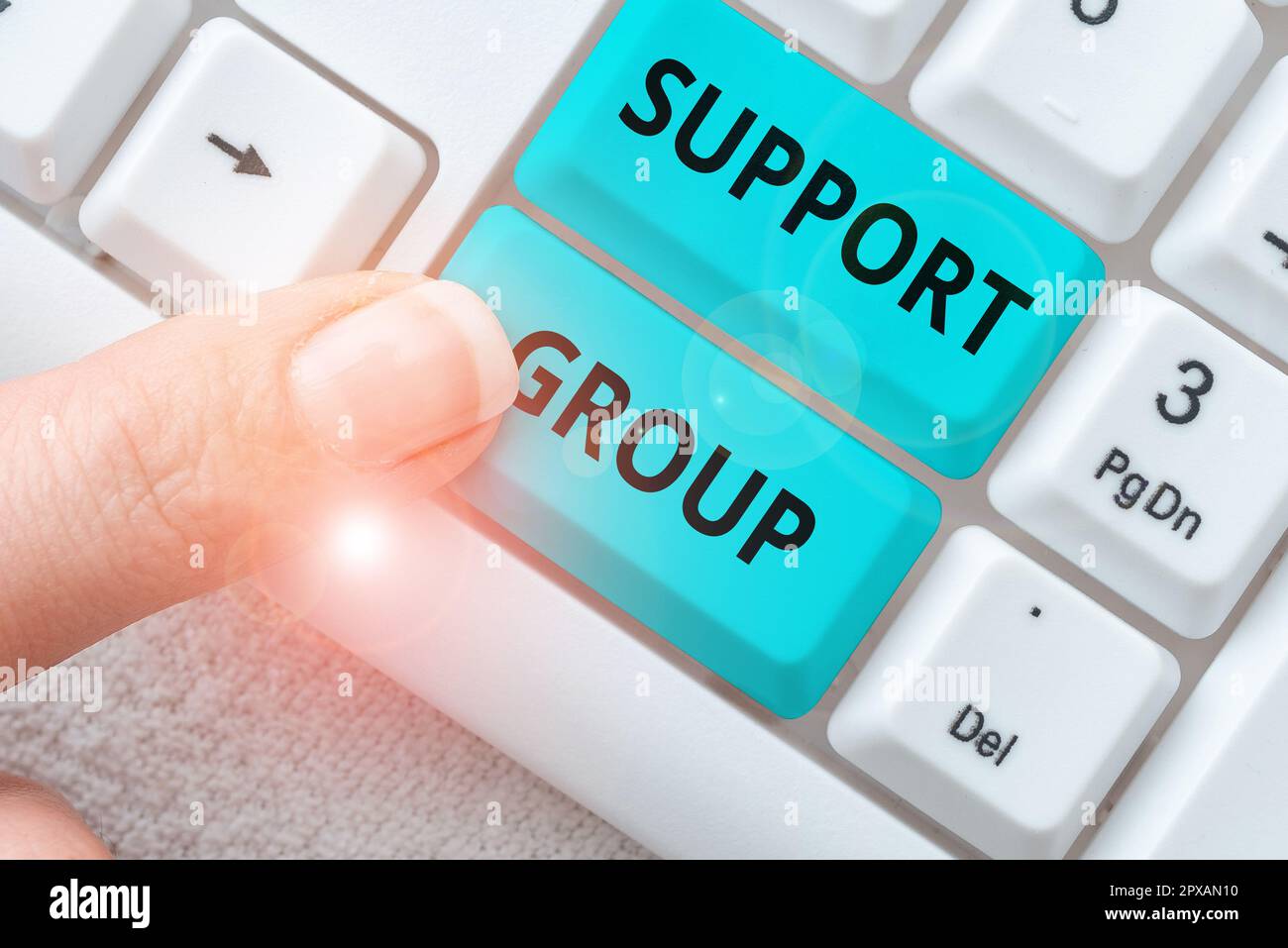 Hand writing sign Support Group, Business showcase number of people ...