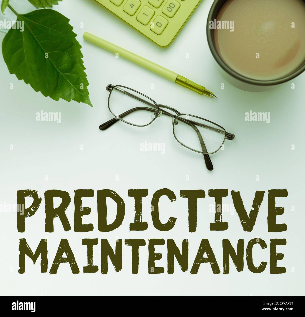 Conceptual display Predictive Maintenance, Word for Predict when ...