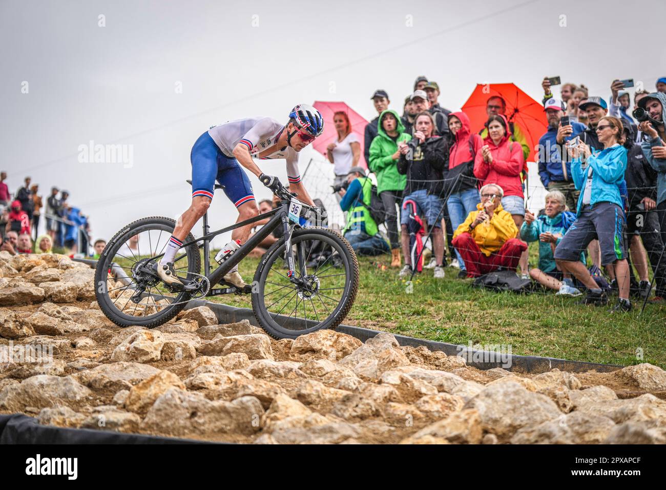 Thomas Pidcock participating in the Mountain Bike at the 2022 Munich ...