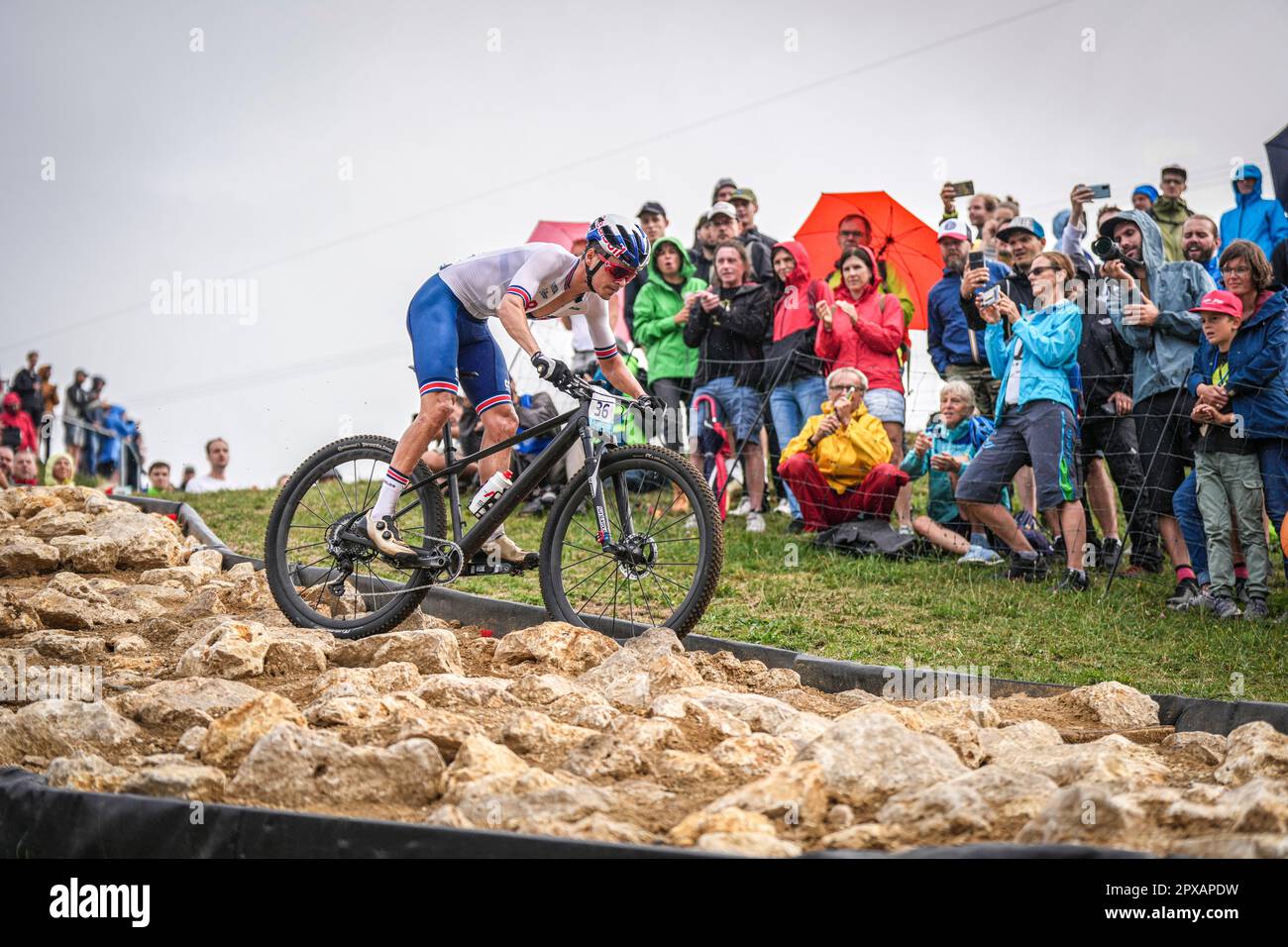 Thomas Pidcock participating in the Mountain Bike at the 2022 Munich ...