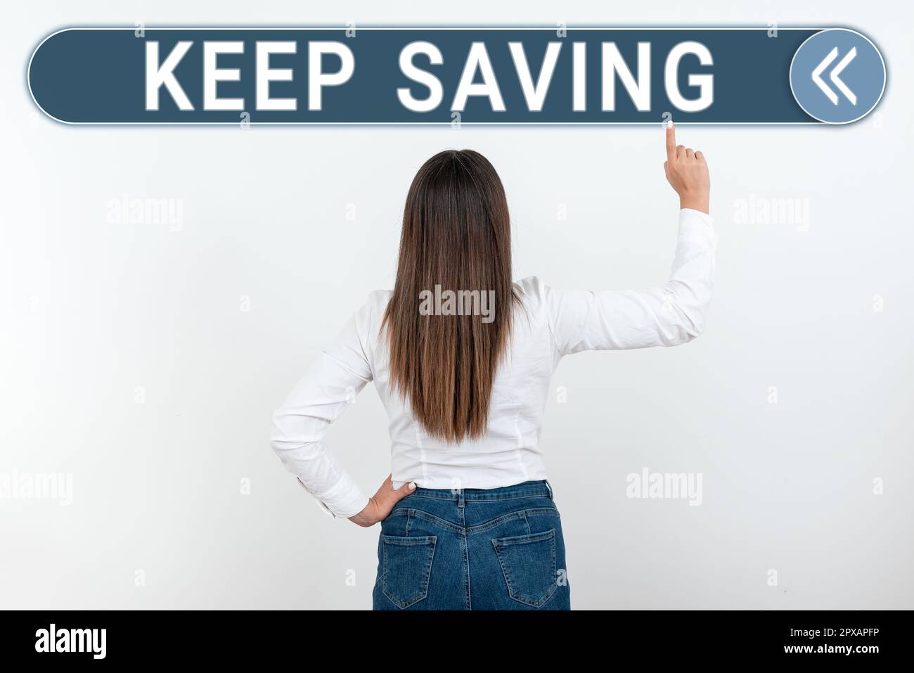 Hand writing sign Keep Saving, Word Written on keeping money in an ...