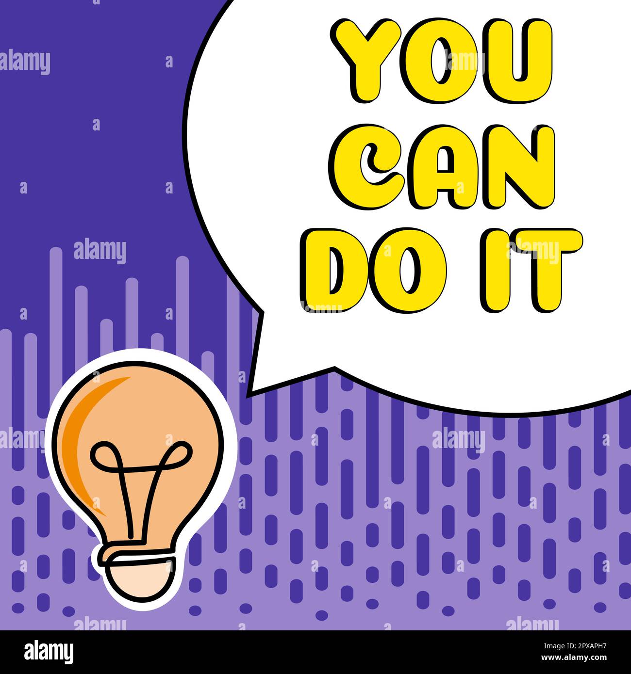 Hand writing sign You Can Do It, Business concept Bring it On Believing ...