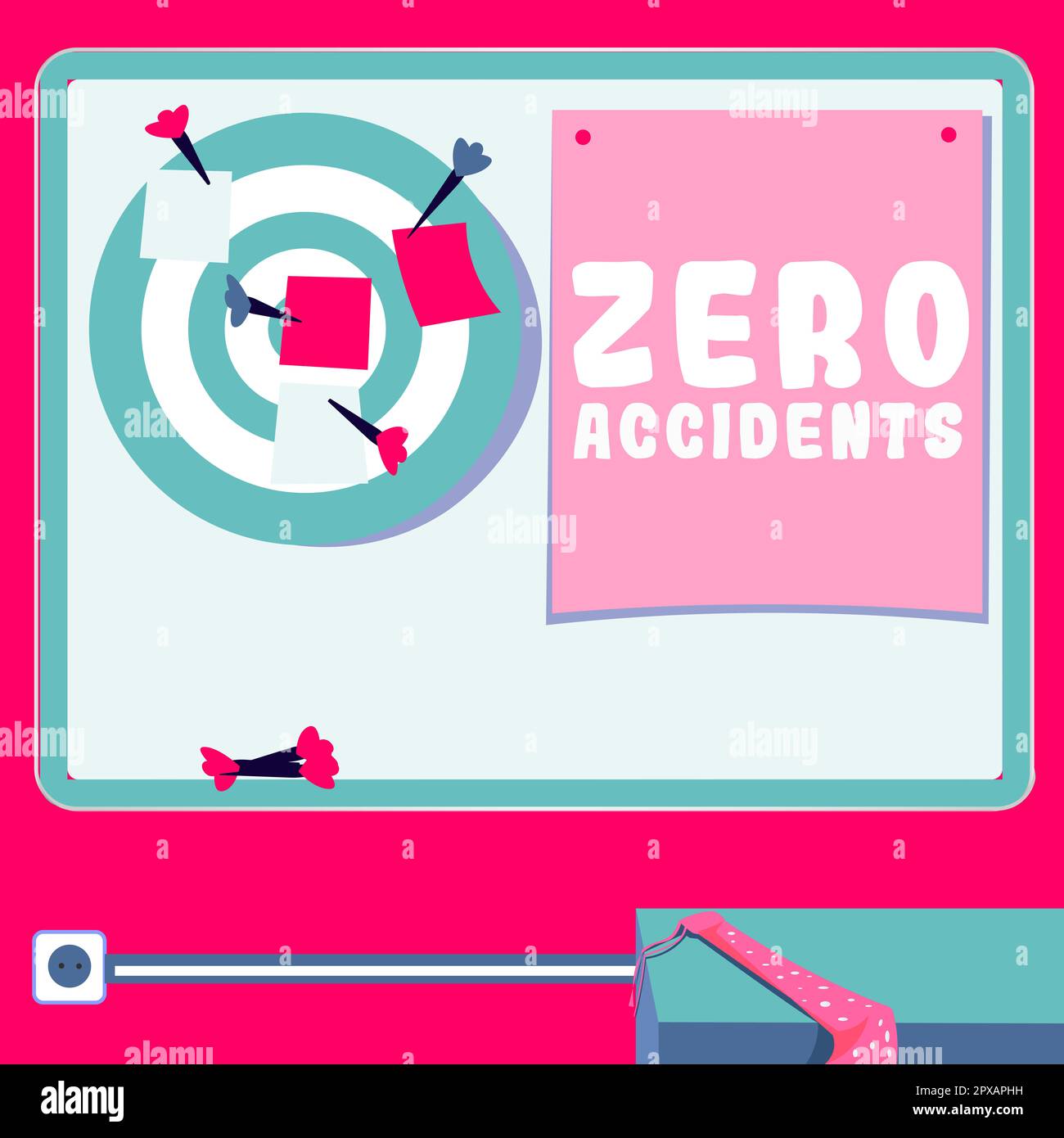 Conceptual caption Zero Accidents, Word Written on important strategy ... Conceptual caption Zero Accidents, Word Written on important strategy ...