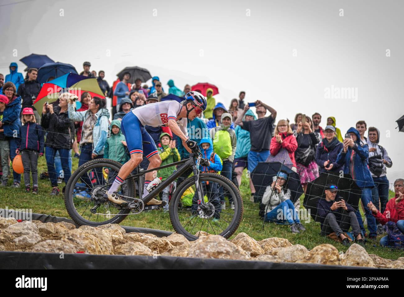 Thomas Pidcock participating in the Mountain Bike at the 2022 Munich ...