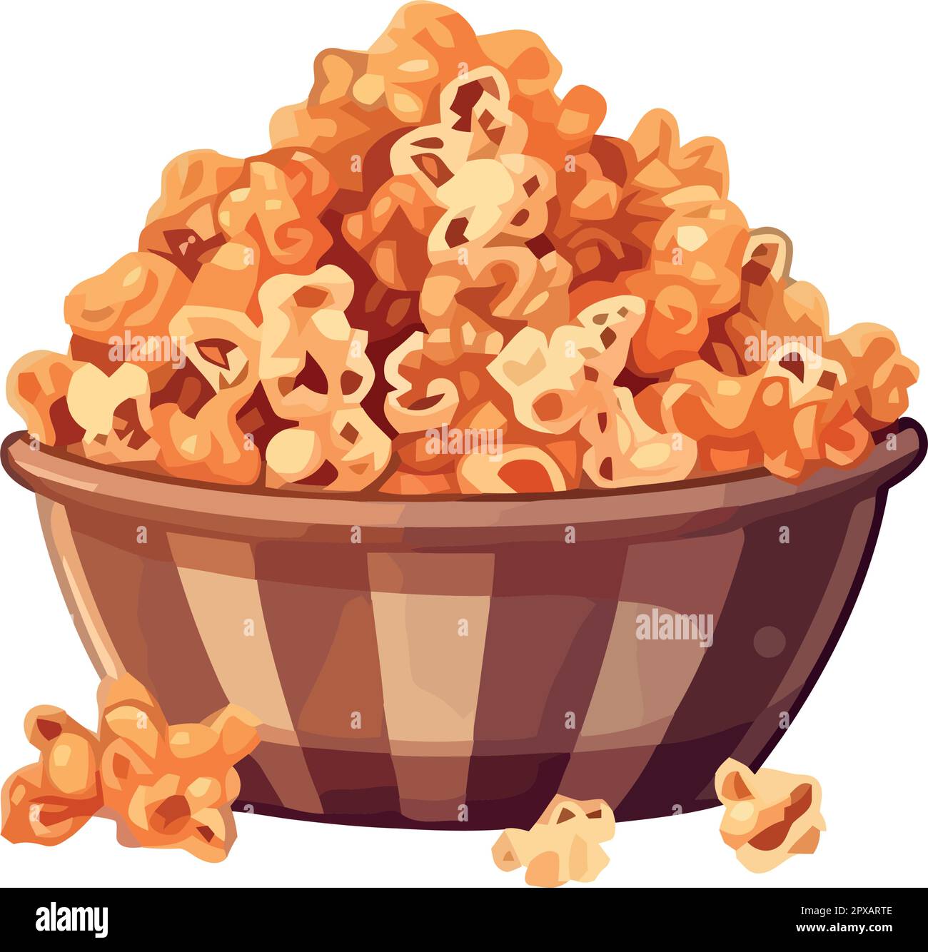 Tasty fresh popcorn in Stock Vector Images - Alamy