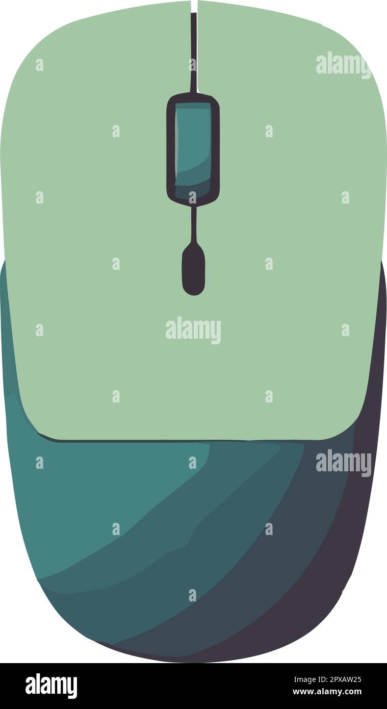 Modern computer mouse symbol isolated on flat backdrop Stock Vector ...