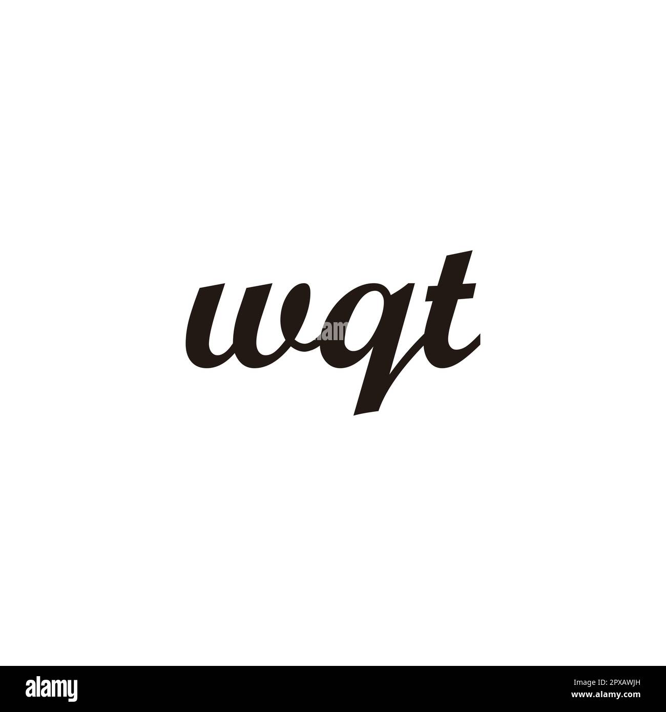 Letter wqt connect geometric symbol simple logo vector Stock Vector ...