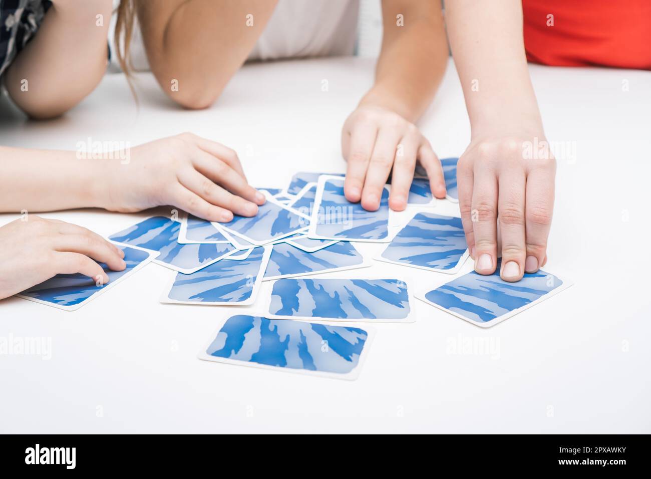 Playing card face down table hi-res stock photography and images - Alamy