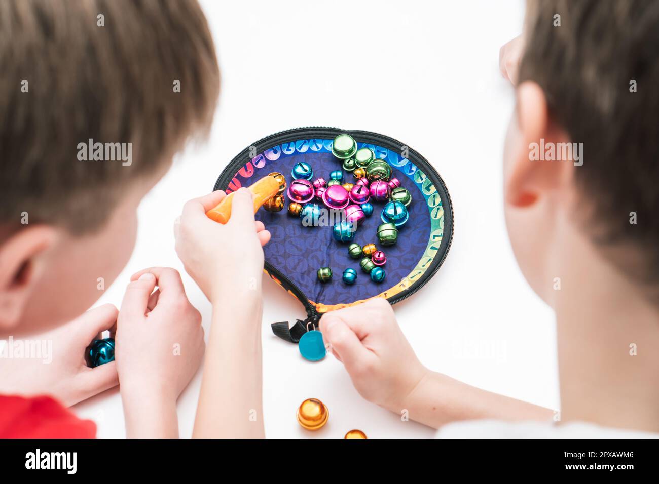 Children playing hand bells hi-res stock photography and images - Alamy