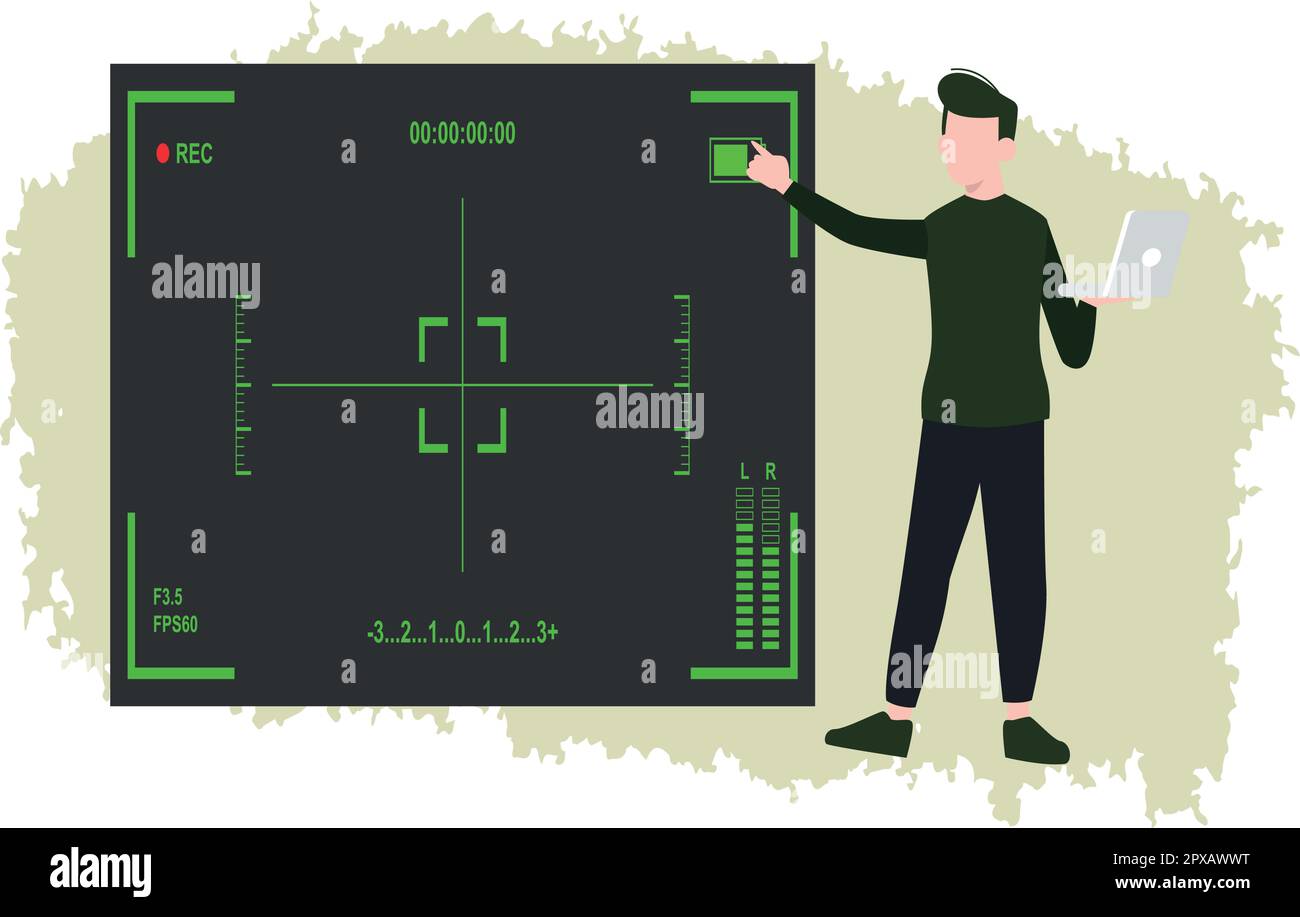 Abstract digital radar screen Cut Out Stock Images & Pictures - Alamy