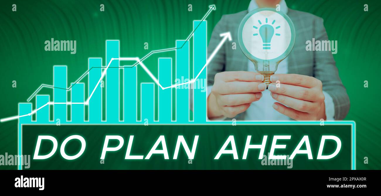 Conceptual display Do Plan Ahead, Business approach Planning steps for ...