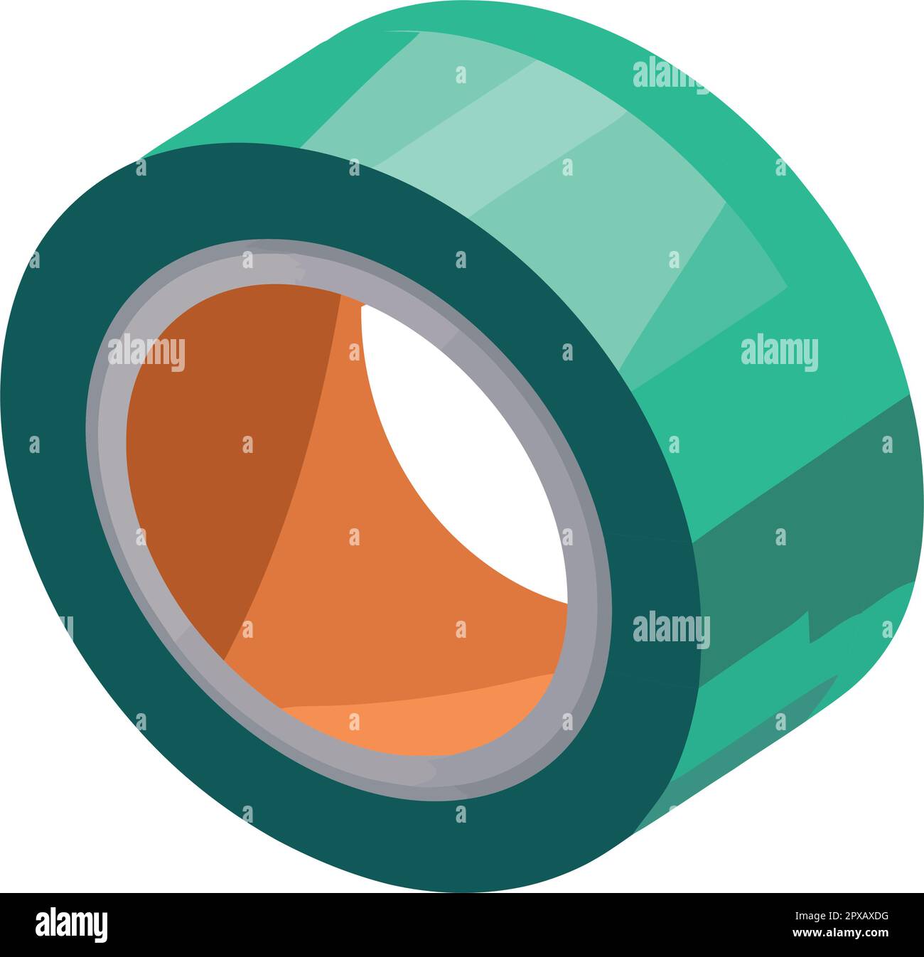 Green scotch tape illustration Stock Vector Images - Alamy