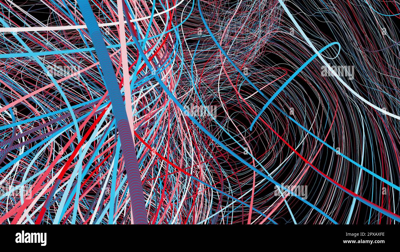 Curved lines. Computer generated 3d render Stock Photo - Alamy