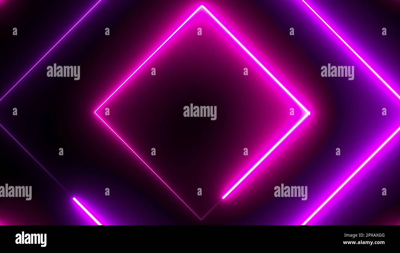 Neon polygons. Computer generated 3d render Stock Photo - Alamy