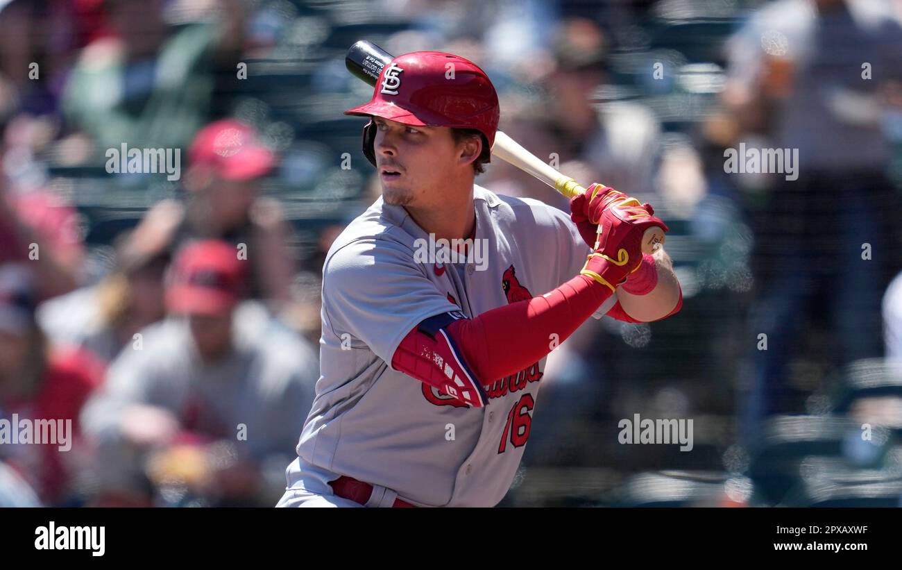 St. Louis Cardinals' Nolan Gorman during a baseball game against the ...