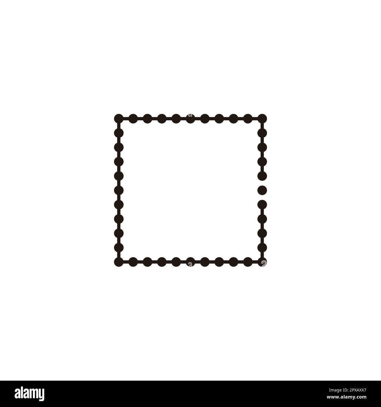 molecules, square, letter c geometric symbol simple logo vector Stock ...