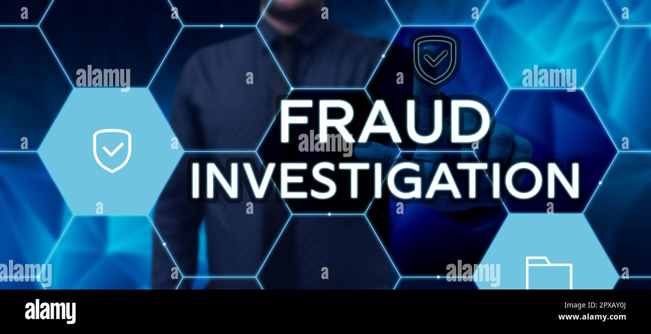 Text showing inspiration Fraud Investigation, Word for process of ... Text showing inspiration Fraud Investigation, Word for process of ...