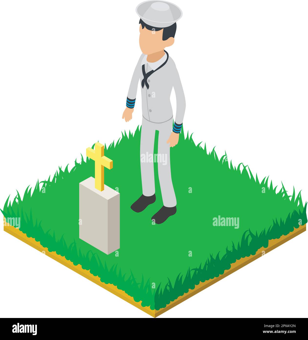 Naval cemetery Stock Vector Images - Alamy