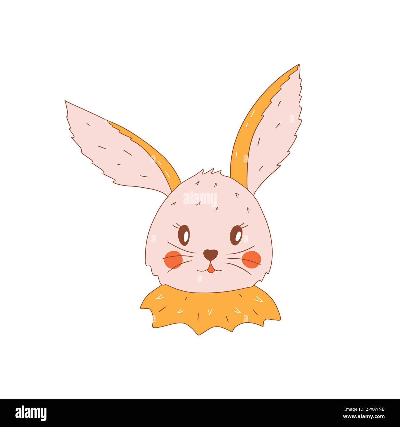 Cute baby bunny. Adorable little rabbit, forest wild fluffy animal ...