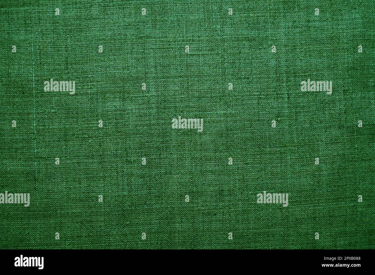 Fabric texture background. Green fabric with weave. Natural slightly ...