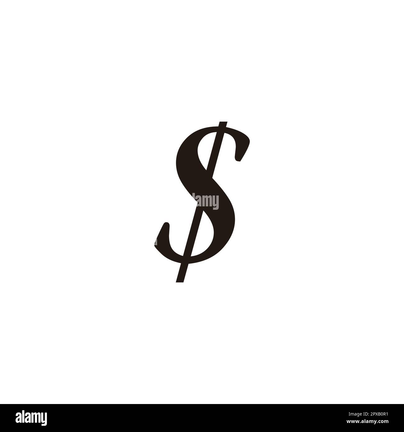 Letter S dollar geometric symbol simple logo vector Stock Vector Image ...