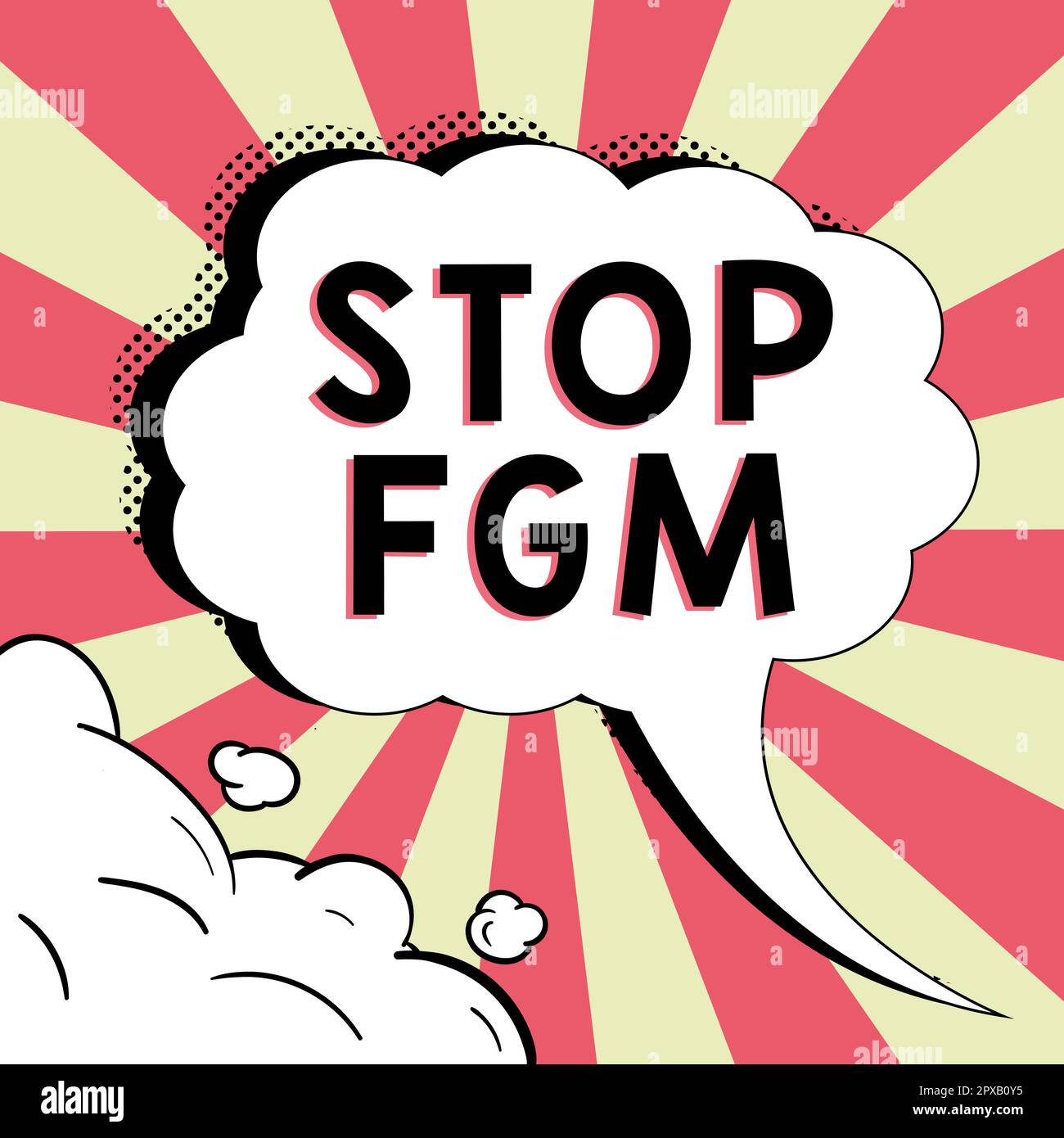 Hand writing sign Stop Fgm, Conceptual photo Put an end on female ...