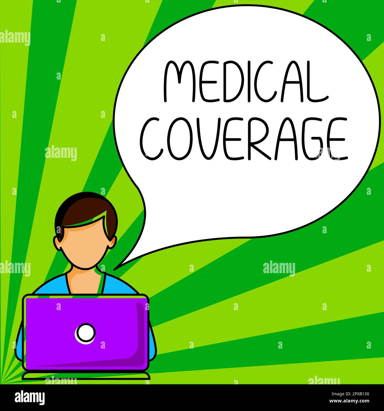 Text caption presenting Medical Coverage, Word for inclusion within the ...