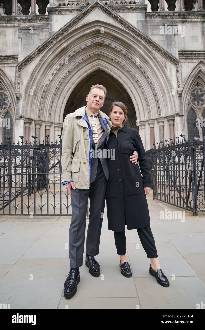 Chris Packham, with partner Charlotte Corney, at the Royal Courts of ...