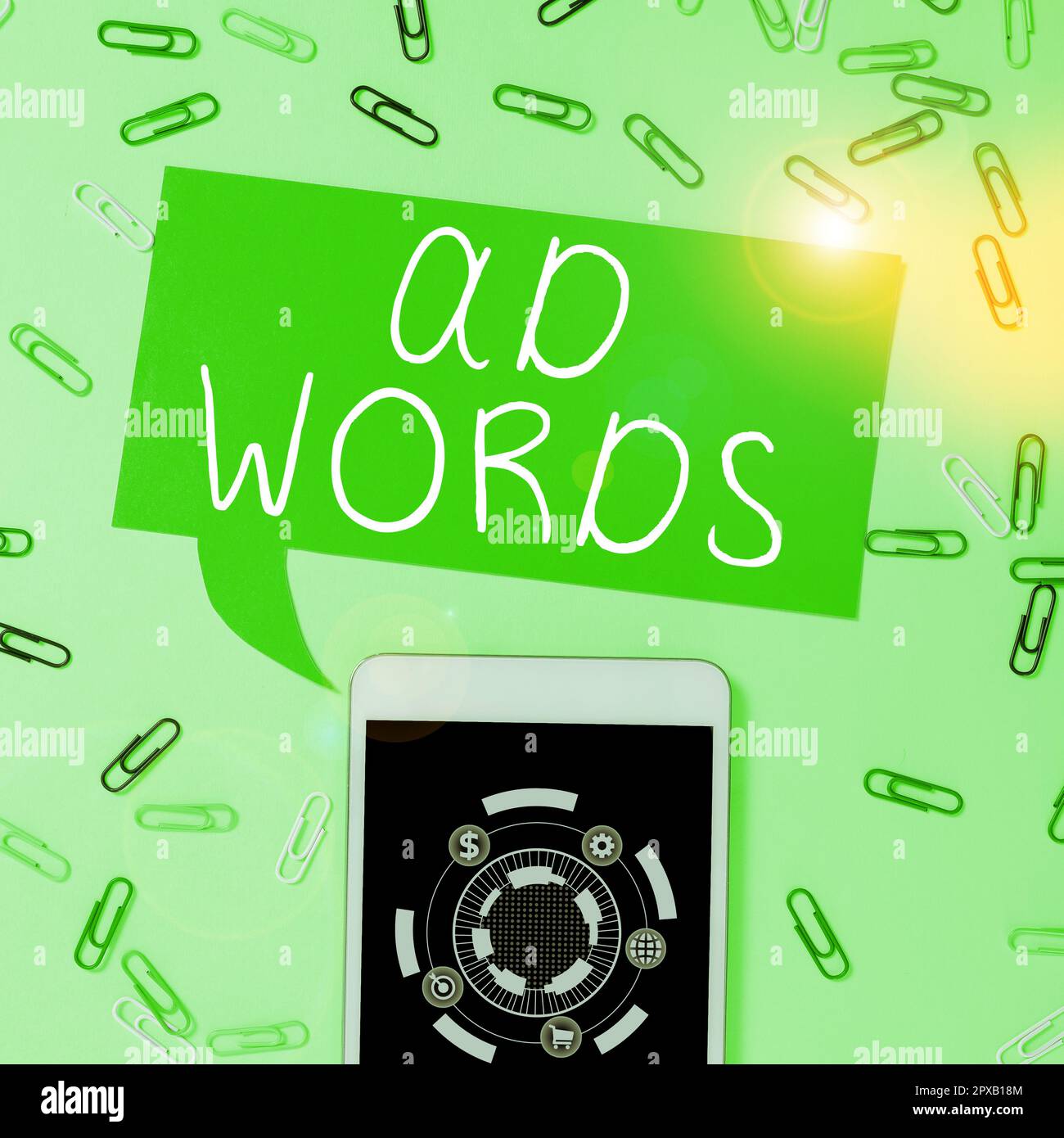 Inspiration showing sign Ad Words, Business concept oversee and control ...