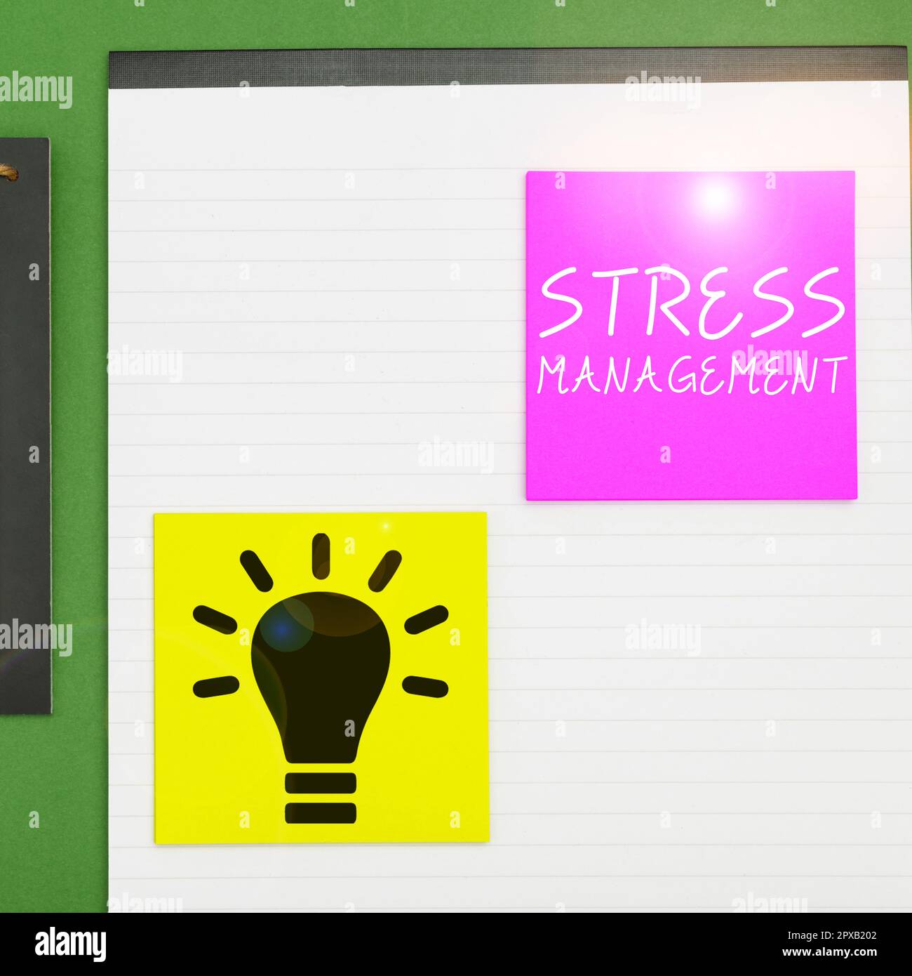 Writing displaying text Stress Management, Word for learning ways of ...