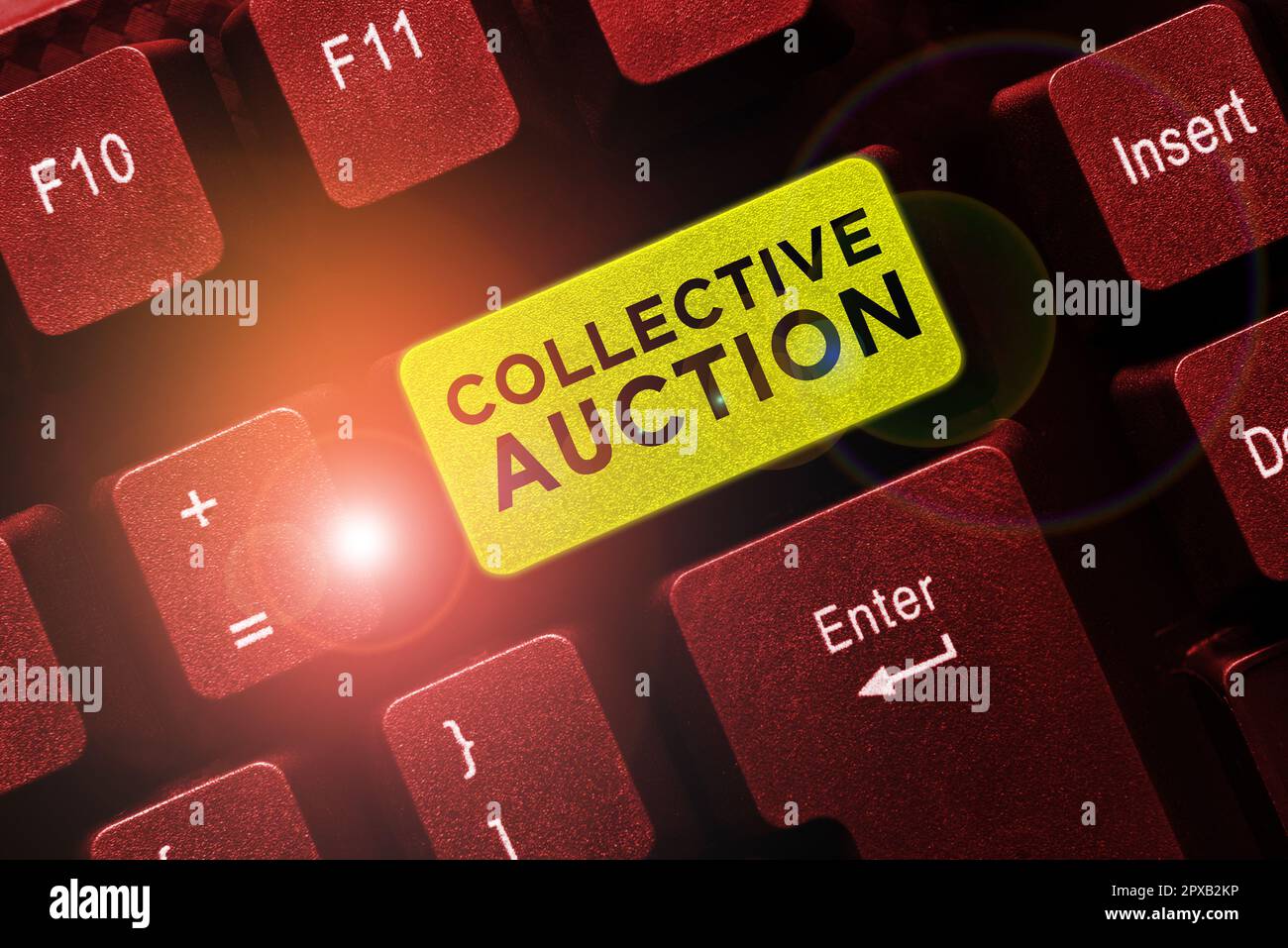 Conceptual caption Collective Auction, Business overview Gathering and ...