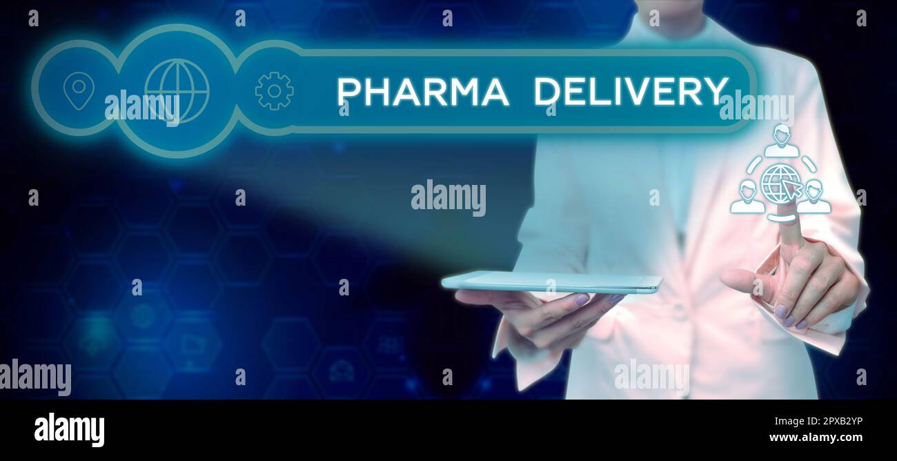 Conceptual display Pharma Delivery, Internet Concept getting your ...