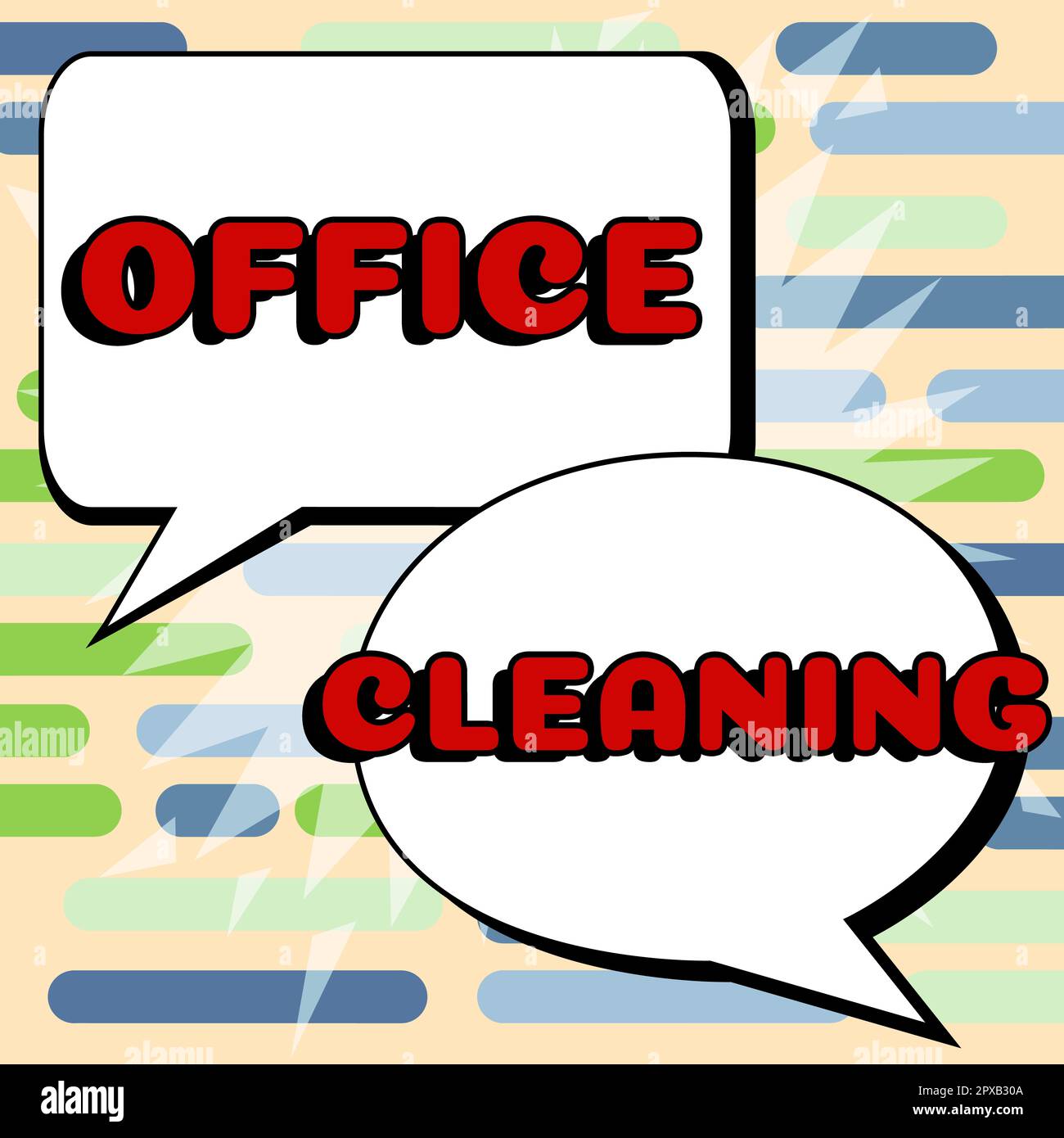 Sign displaying Office Cleaning, Business concept the action or process ...