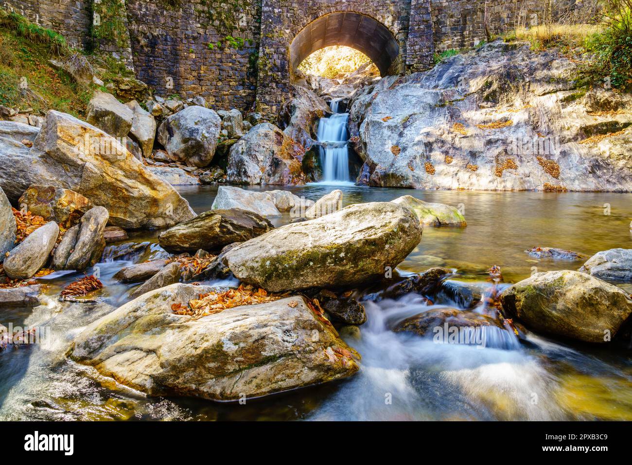 Beautiful waterfall by the Forest Heritage National Scenic Byway in ...