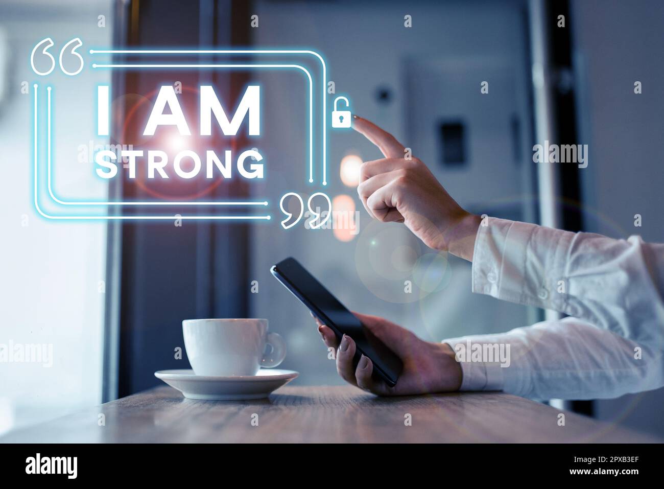 Conceptual display I Am Strong, Business idea Have great strength being ...