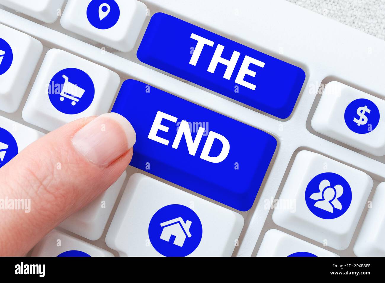 Conceptual display The End, Concept meaning Final part of play ...