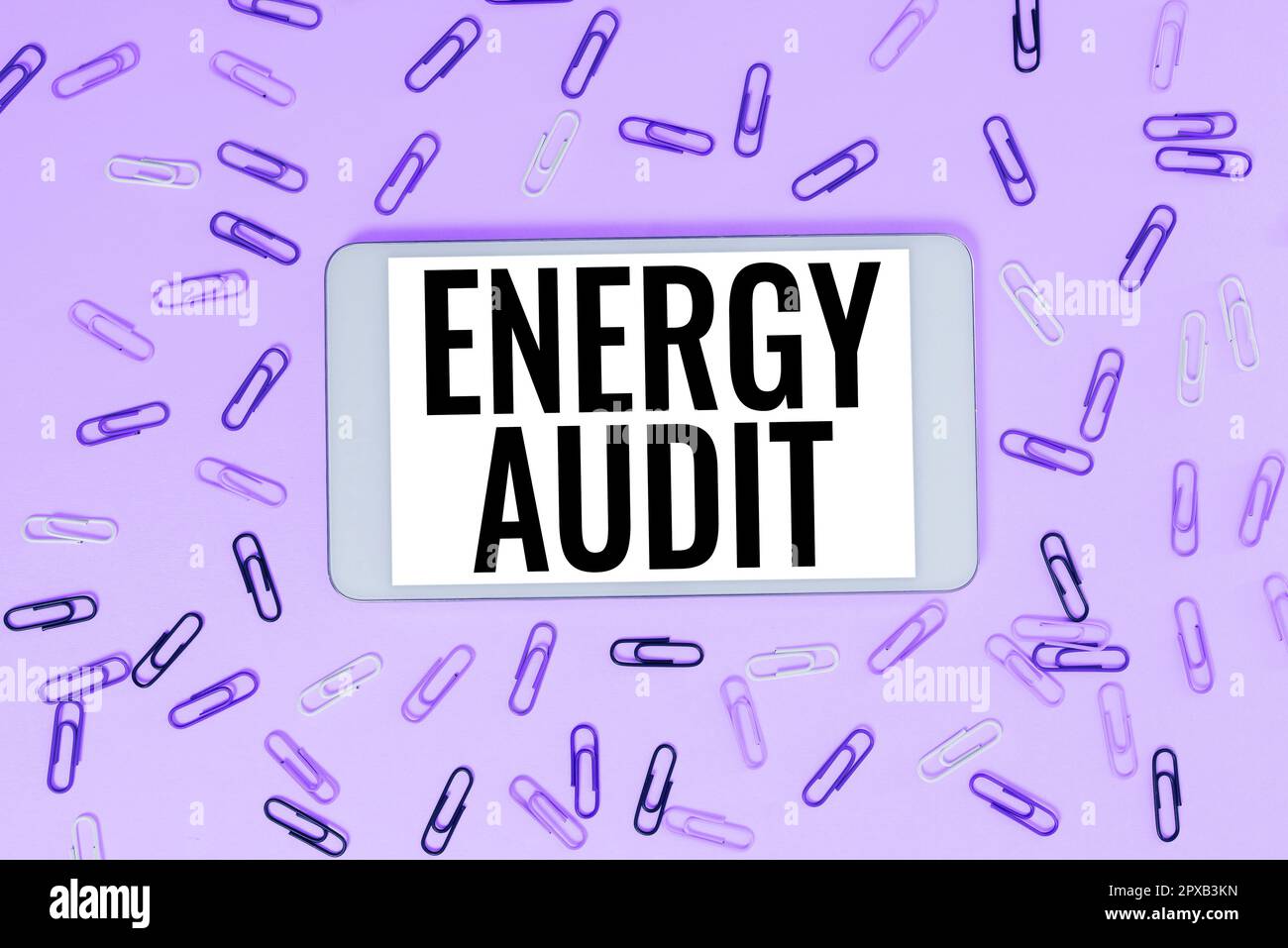 Sign displaying Energy Audit, Concept meaning assessment of the energy ...