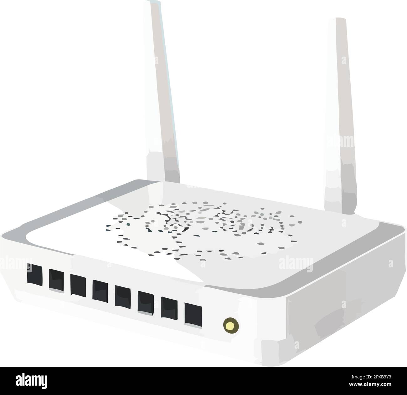 Wireless router connects network for global communication Stock Vector ...