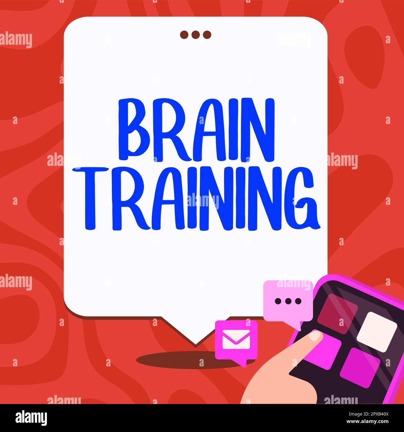 Hand writing sign Brain Training, Word for mental activities to ...